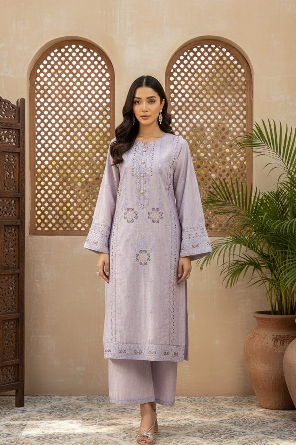 2Pc - Embroidered Zarri Lawn Dress– ByEAST